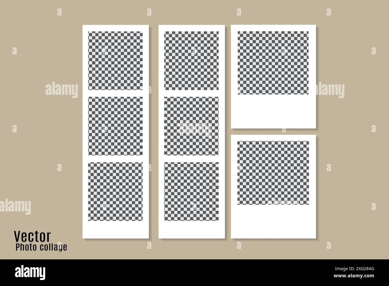 photo collage template vector illustration Stock Vector Image & Art - Alamy