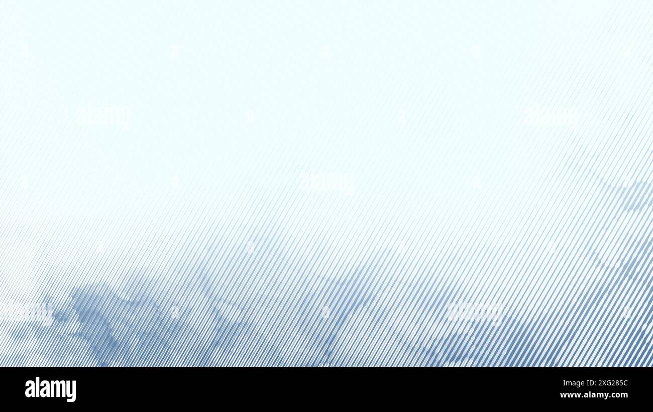 Blue diagonal lines on white background, fade to white. Abstract ...