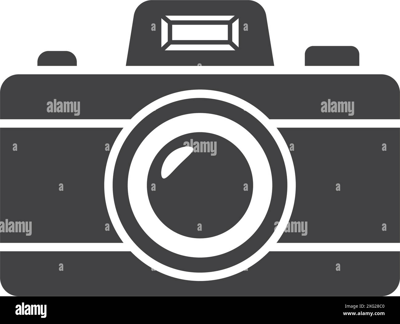Camera icon in flat style. Photography vector illustration on isolated ...