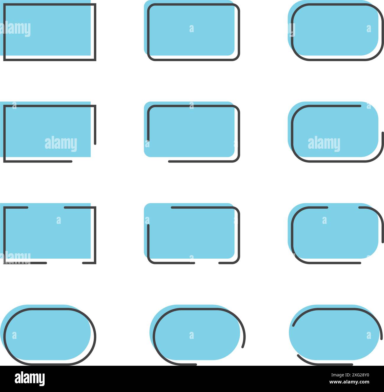 Quote frame icon in flat style. Speech bubble vector illustration on ...