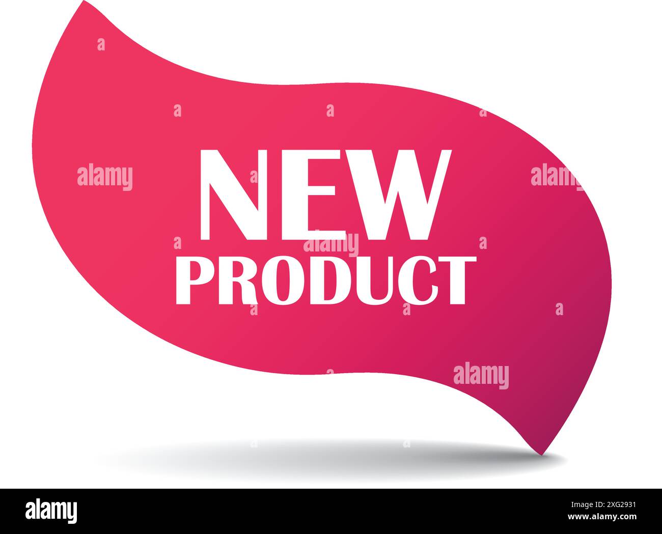 New banner icon in flat style. Arrivals shop vector illustration on ...