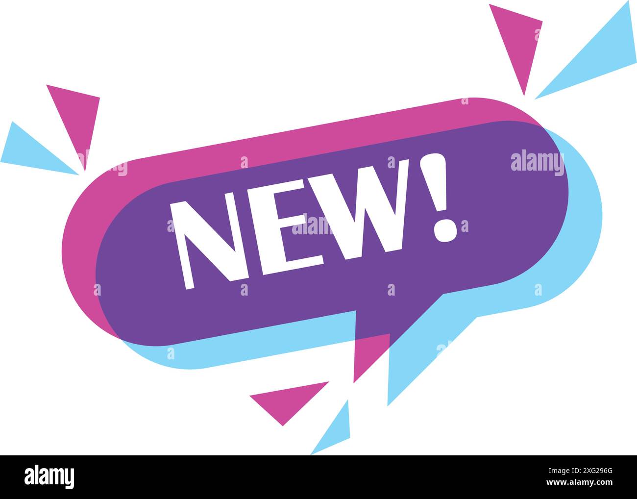 New banner icon in flat style. Arrivals shop vector illustration on ...