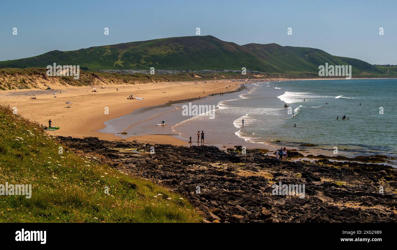 Rhossili bay in beautiful hi-res stock photography and images - Alamy