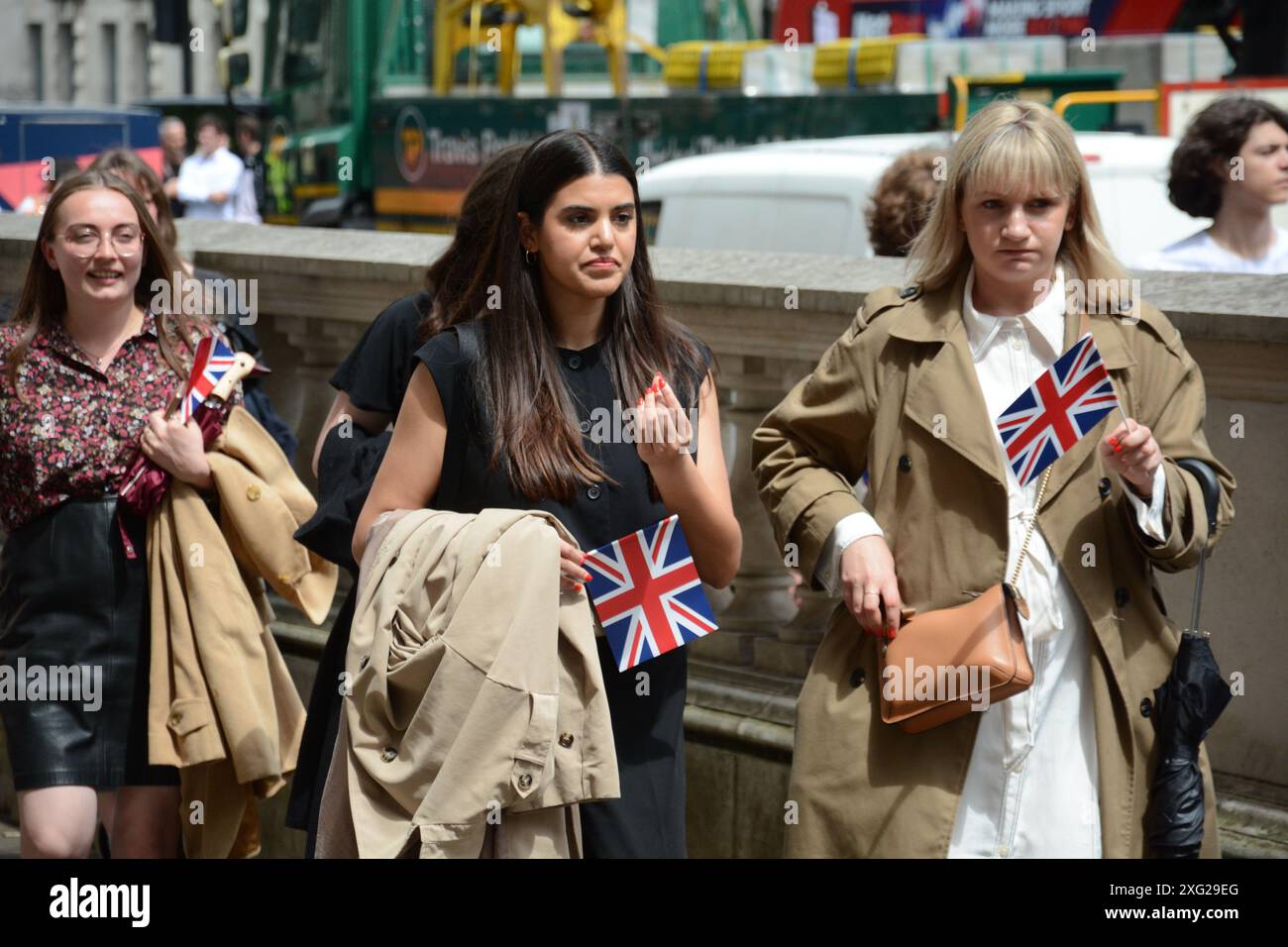 Labour supporters leave Downing St after witnessing Sir Keir Starmer ...