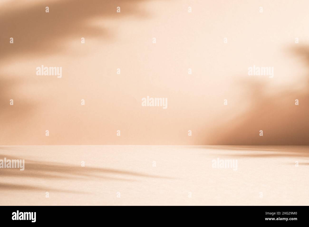 Soft Light and Shadow Background With Light Beige Wall and Surface ...
