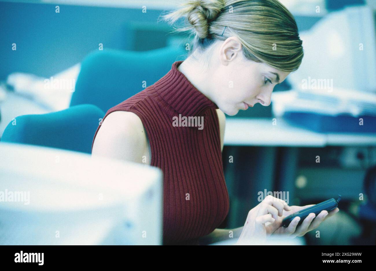 Attentive executive using digital hi-res stock photography and images ...