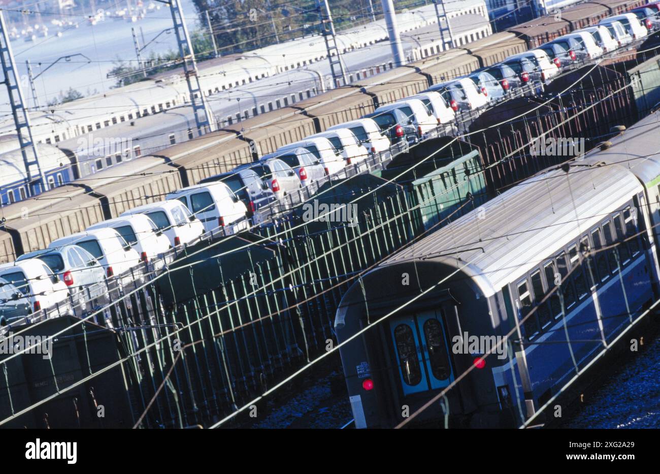 Train station. Irun. Guipúzcoa (Spanish-French border Stock Photo - Alamy