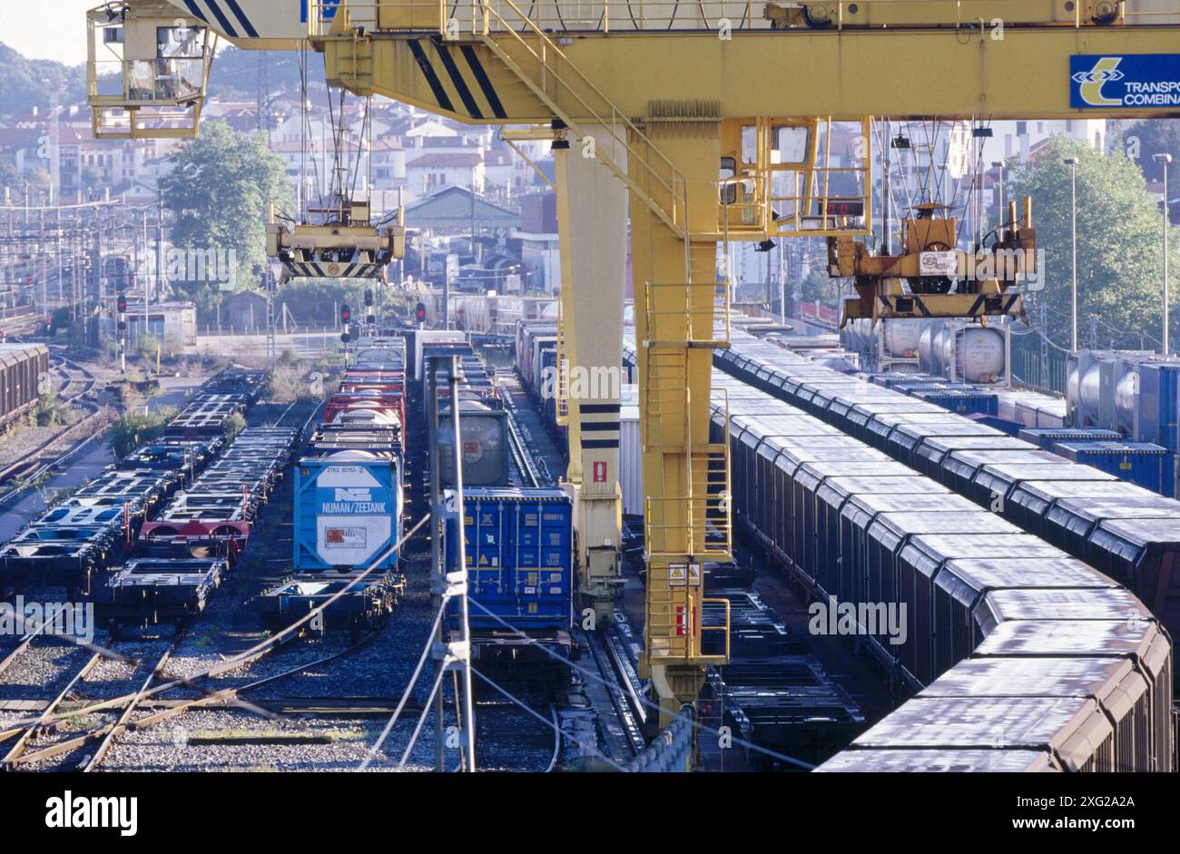 Train station. Irun. Guipúzcoa (Spanish-French border Stock Photo - Alamy