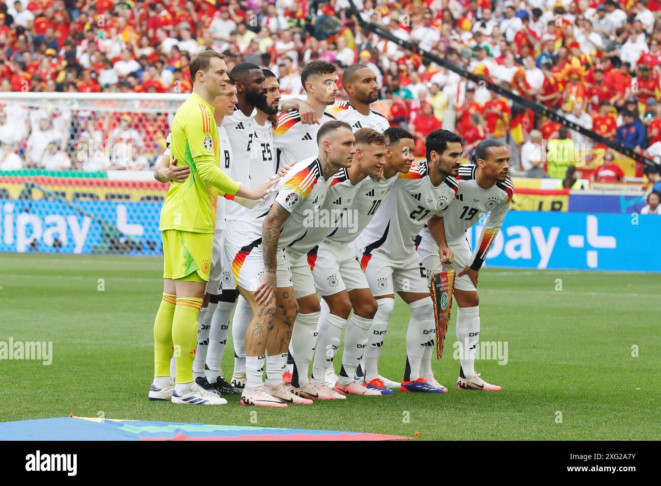 Stuttgart, Germany. 5th July, 2024. Germany team group line-up (GER) Football/Soccer : "UEFA ...