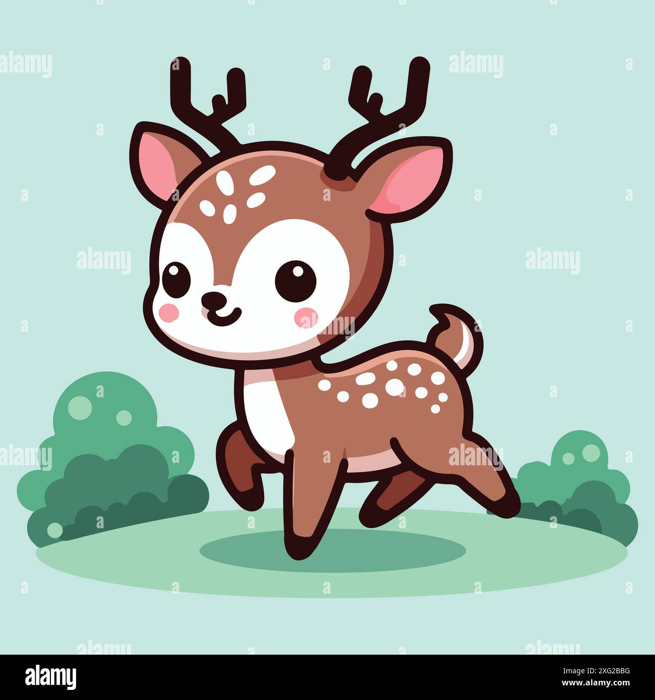 Little deer illustration hi-res stock photography and images - Alamy