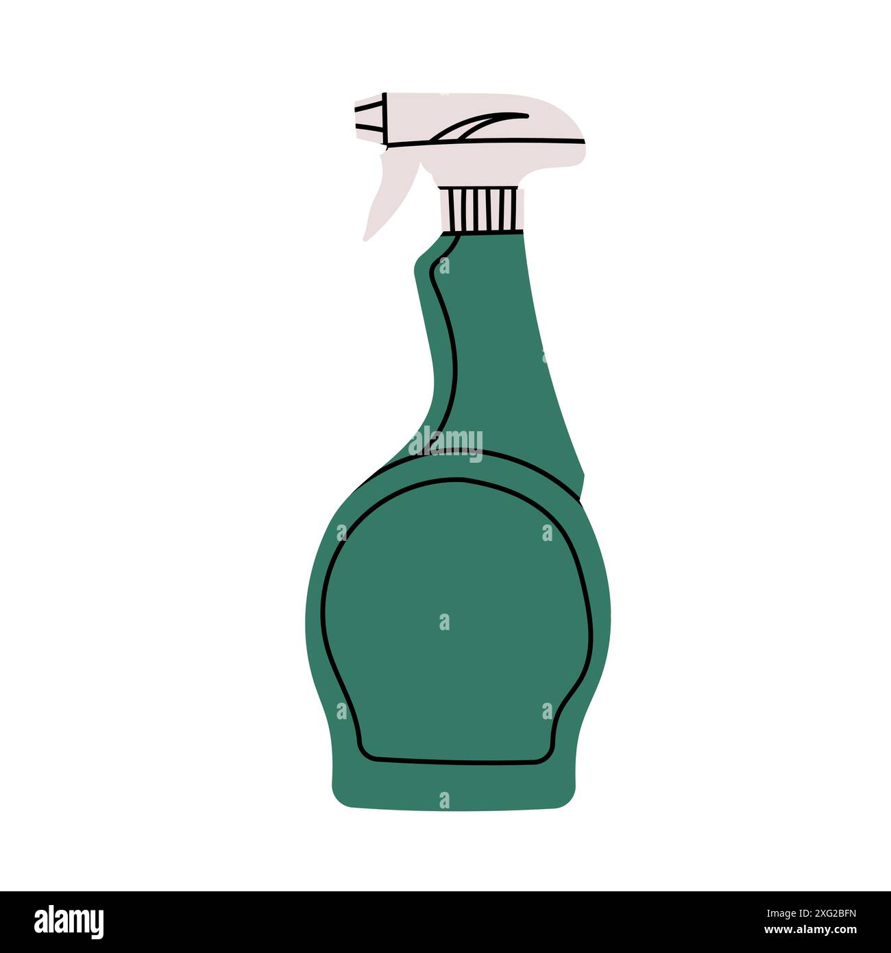 Cartoon detergent bottle cleaner Cut Out Stock Images & Pictures - Alamy