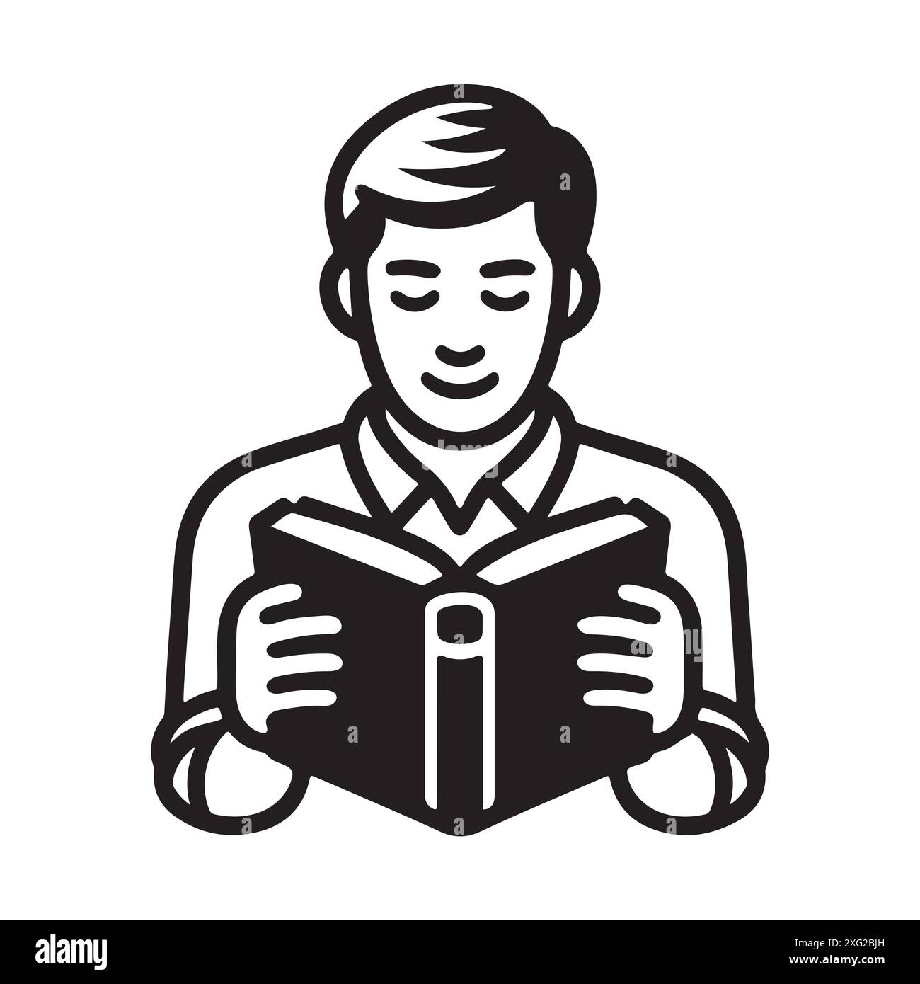 Business man comic outline vector Stock Vector Images - Alamy