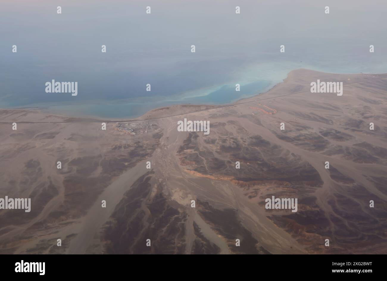 Aerial View Sinai Peninsula desert in Egypt Stock Photo - Alamy