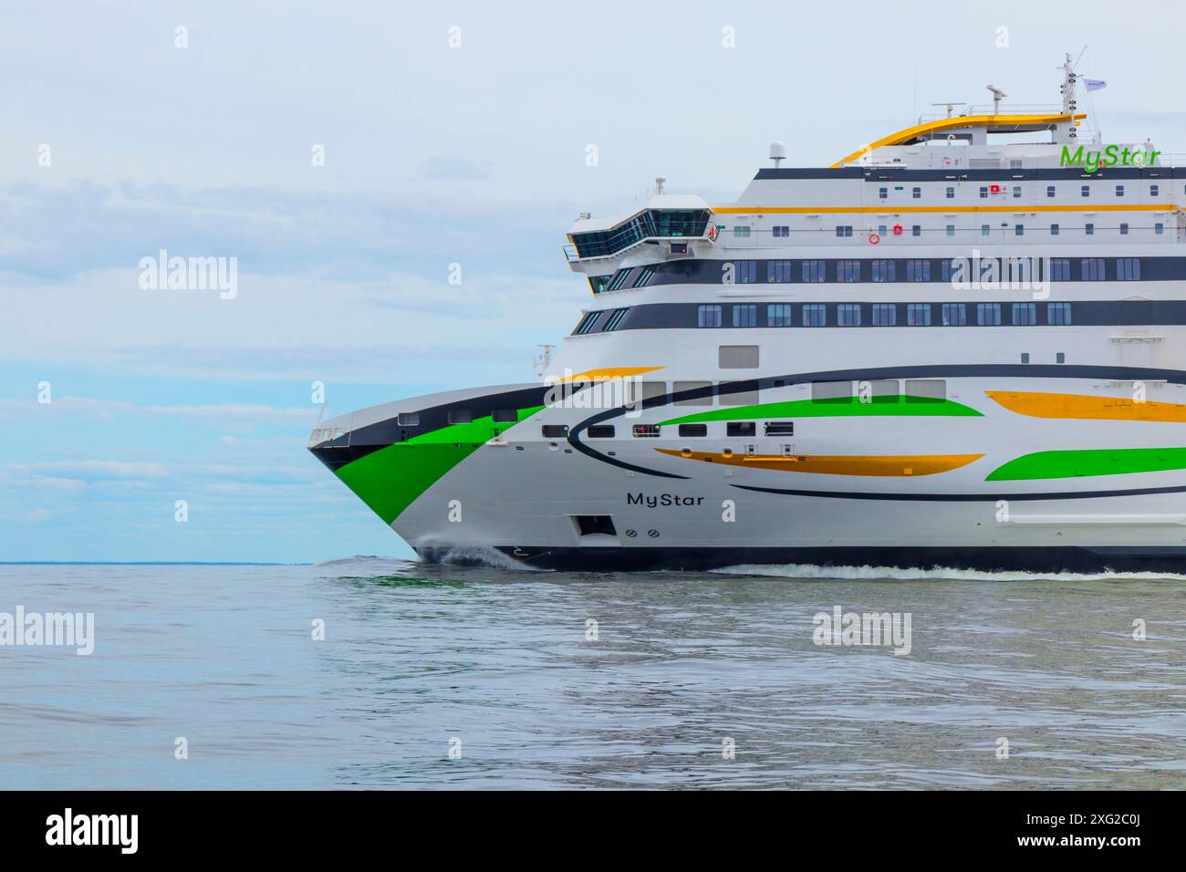 Gulf of Finland, Estonia, June 28, 2024 - Cruise ship Tallink ferry ...