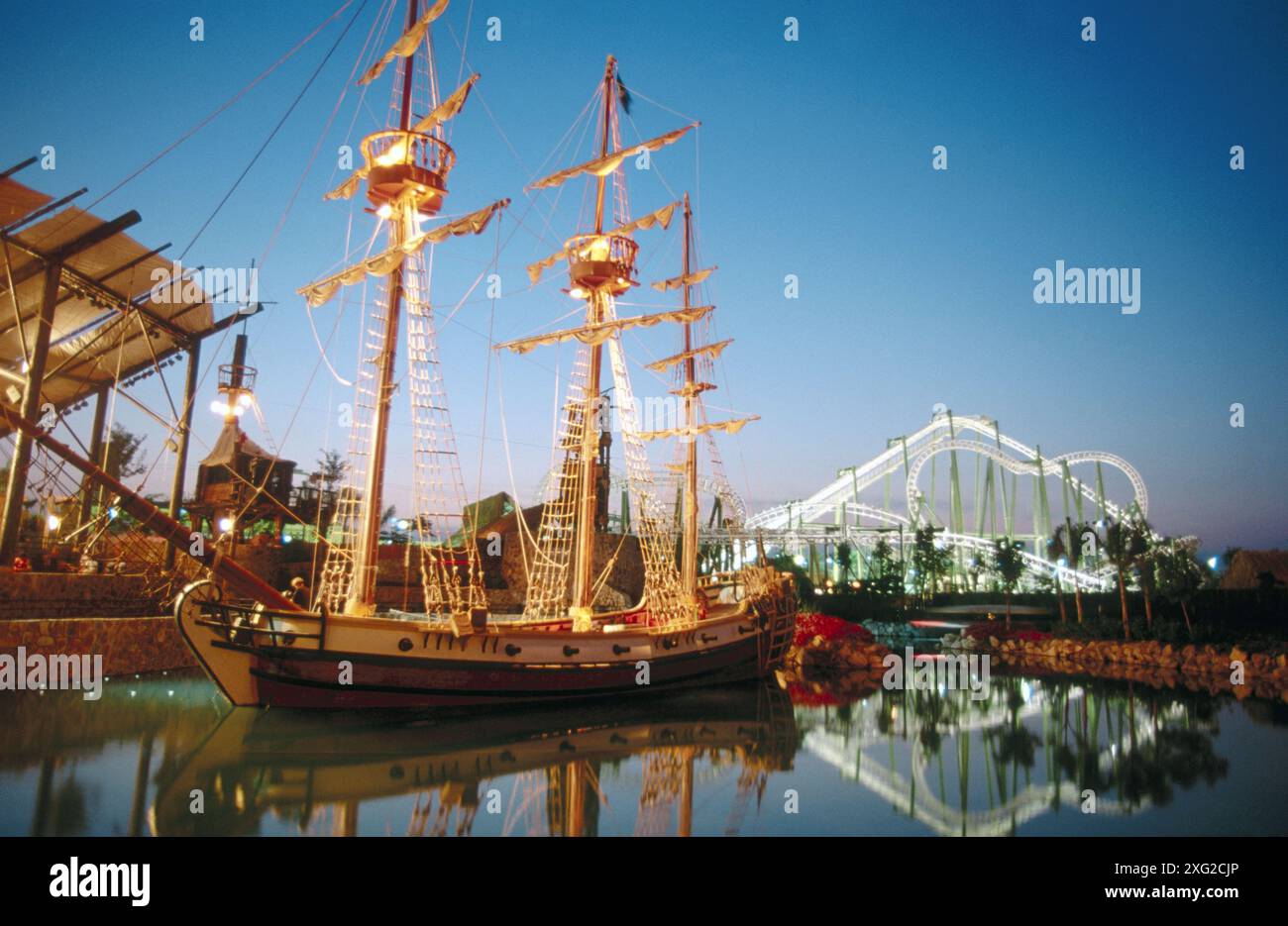 Isla Magica (Magic Island) theme park. Isla de la Cartuja, Seville ...
