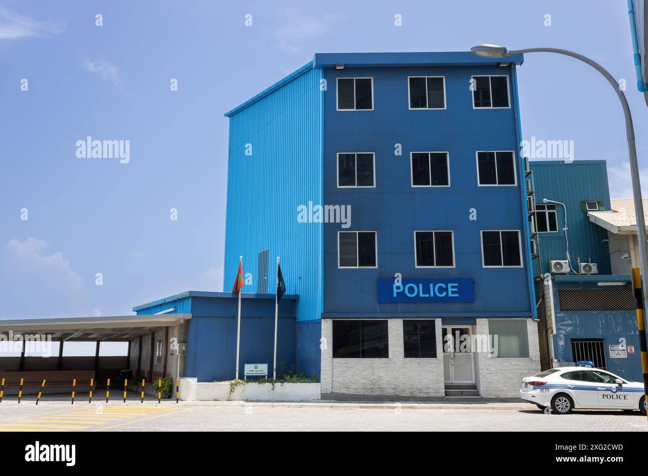 Maafannu Police Station, Malé, Maldives Stock Photo - Alamy