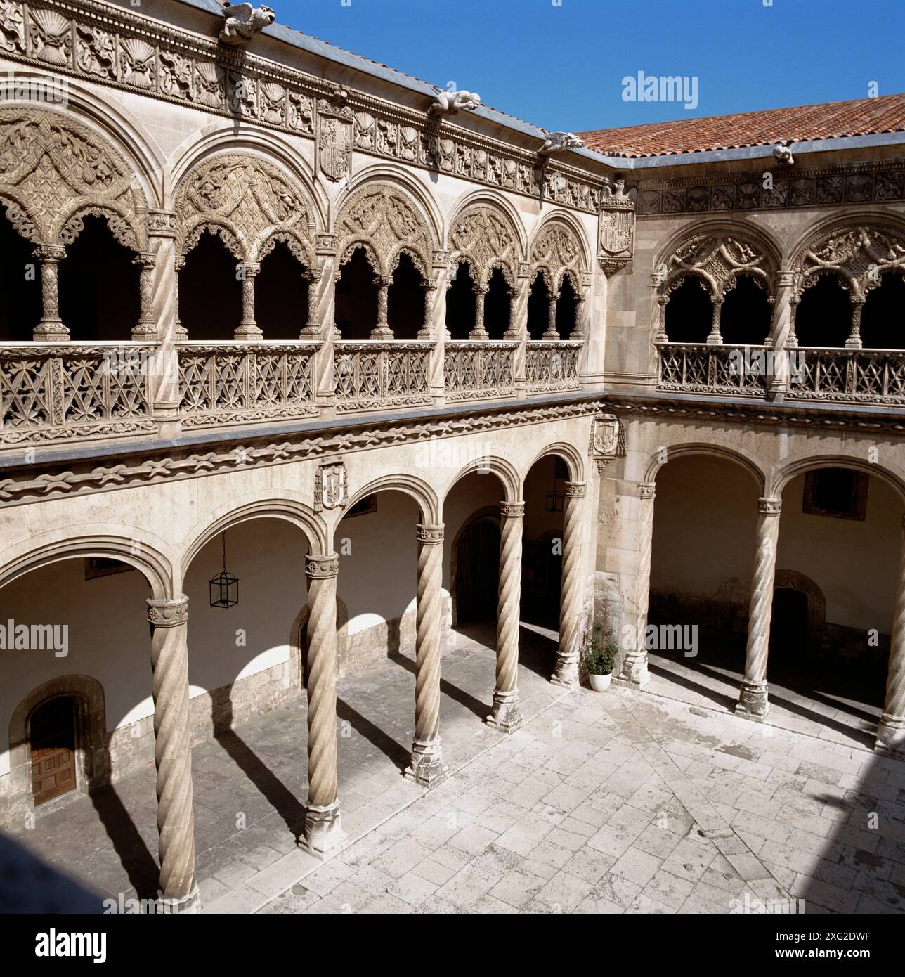 Plateresque cloister of Colegio de San Gregorio, now Museo Nacional de ...