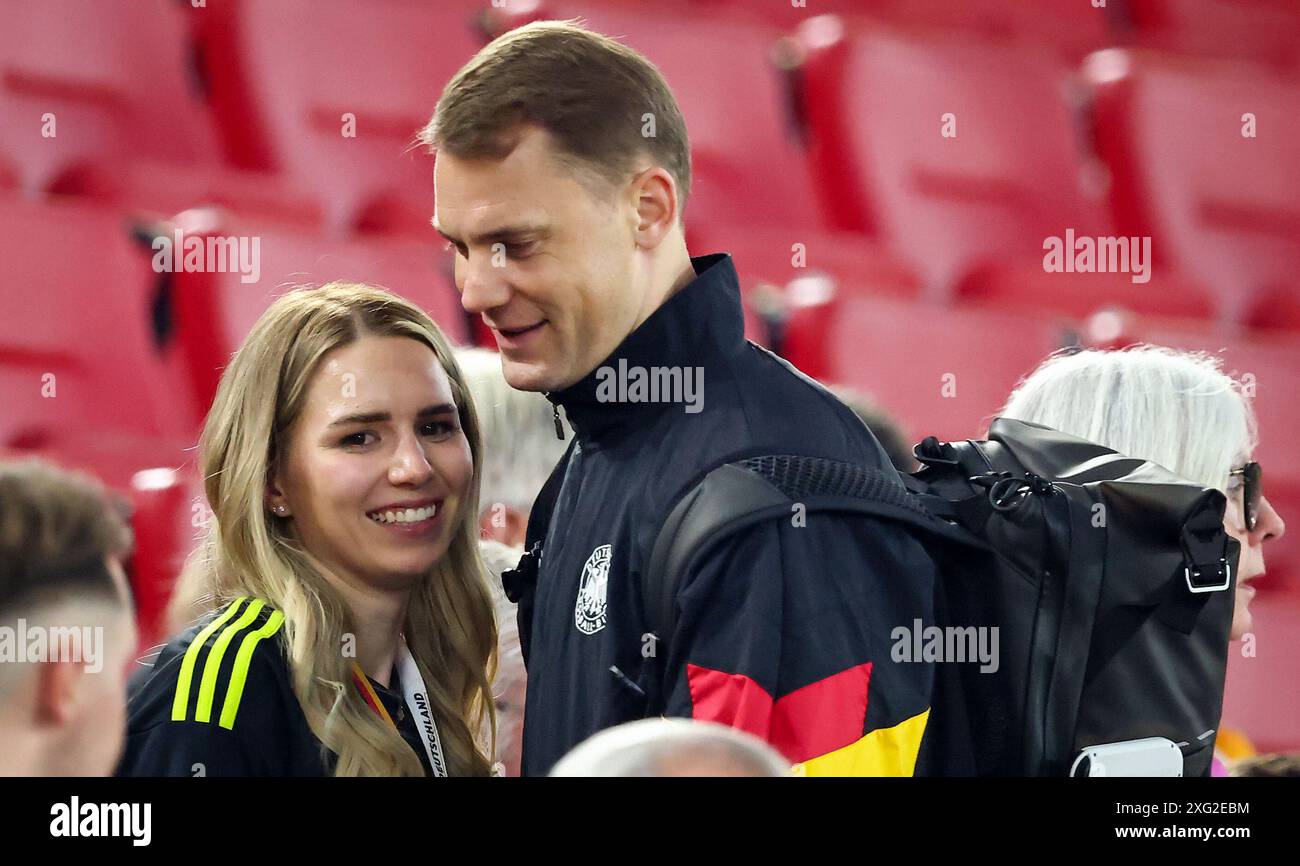 STUTTGART, GERMANY - JULY 05: Manuel Neuer of Germany with his wife ...