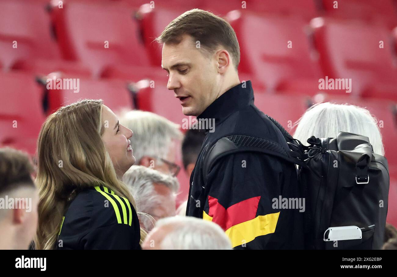 STUTTGART, GERMANY - JULY 05: Manuel Neuer of Germany with his wife ...