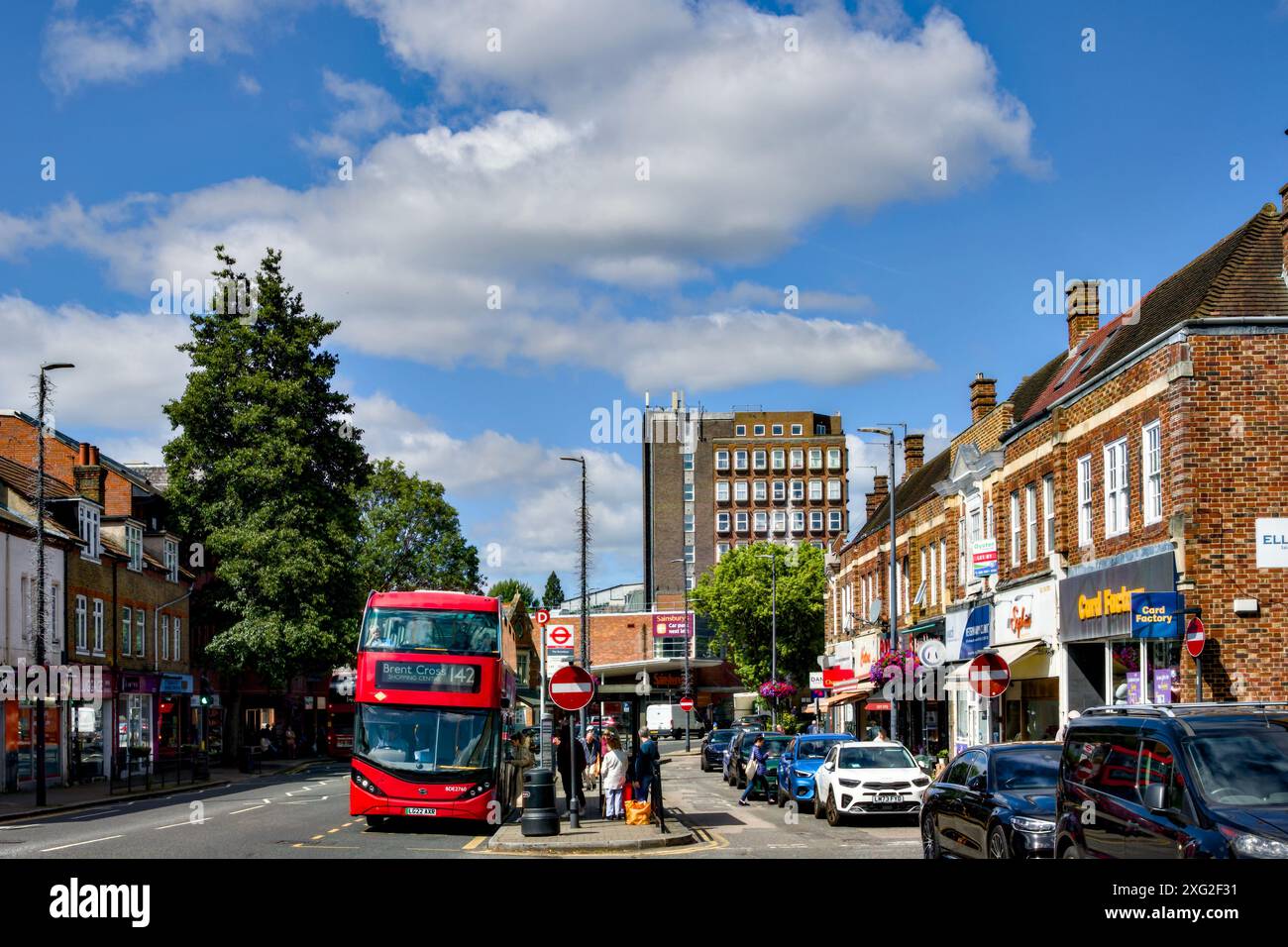 The Broadway, Stanmore, Borough of Harrow, London, England, U.K Stock ...