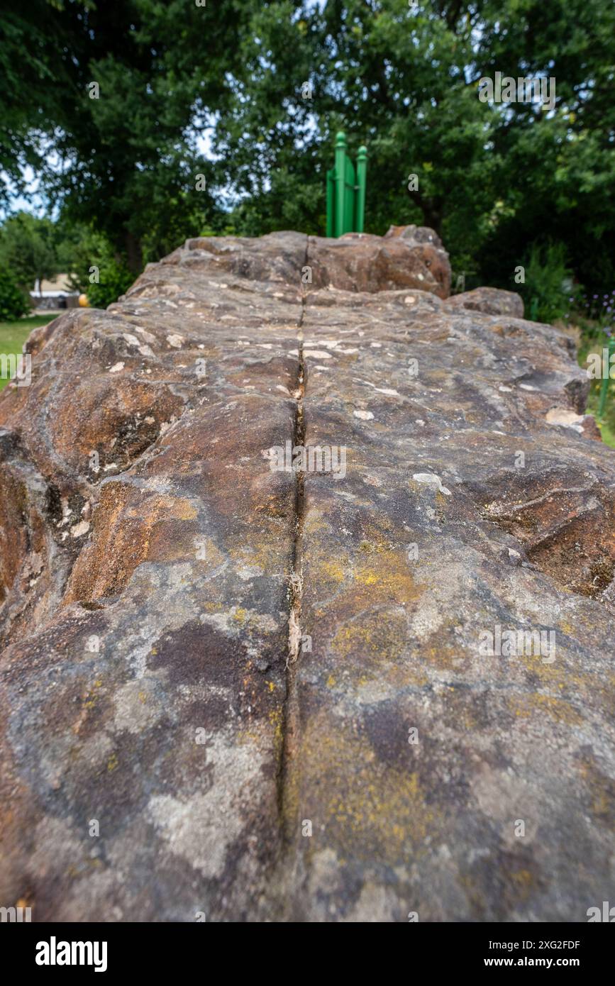 East Grinstead, June 29th 2024: The Millenium Stone Stock Photo - Alamy