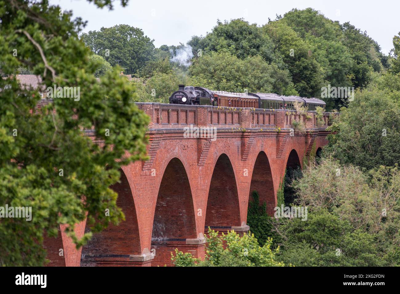 East Grinstead, June 29th 2024: The Imberhorne Viaduct Stock Photo - Alamy