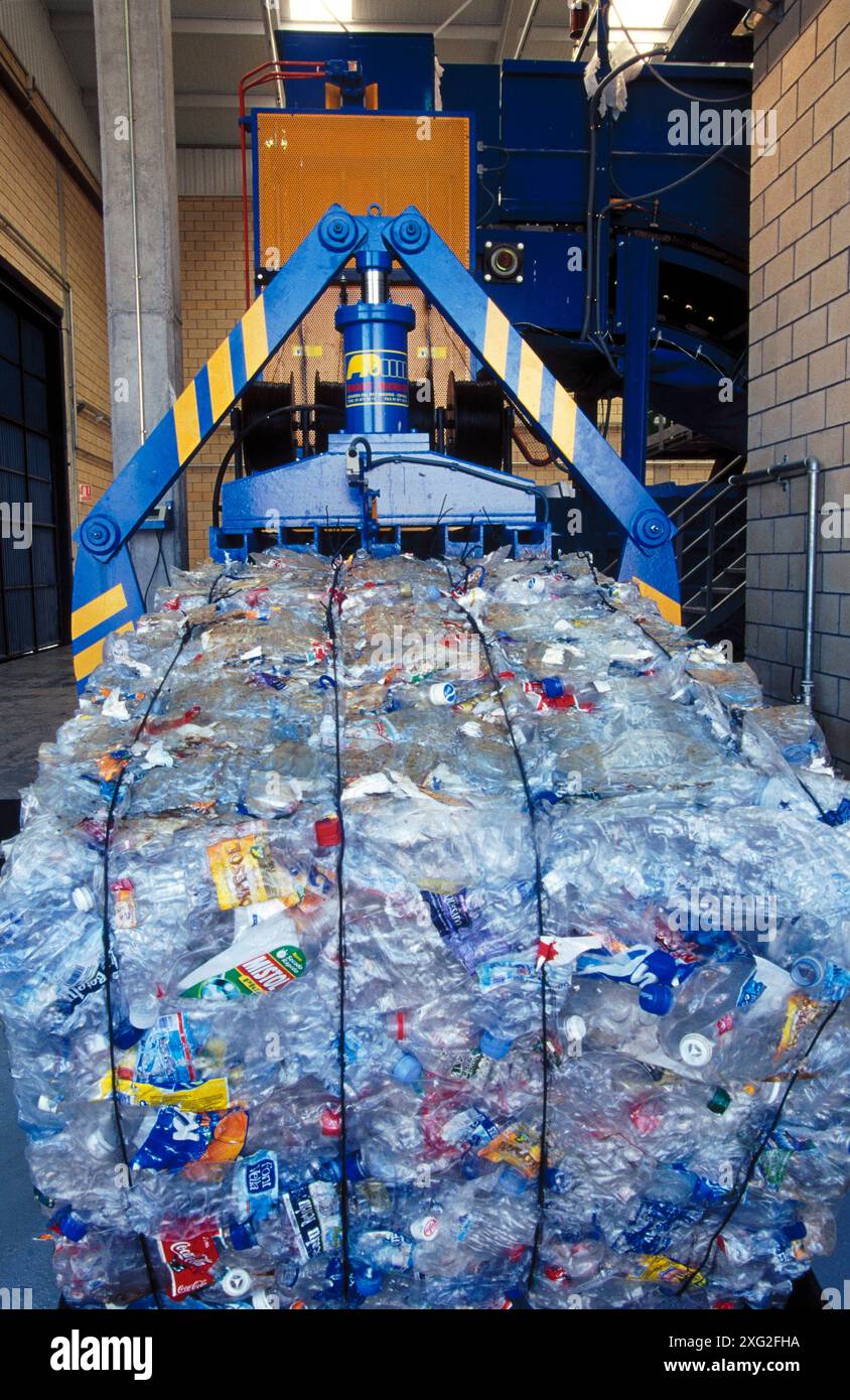 Plastic recycling, sorting plant Stock Photo - Alamy