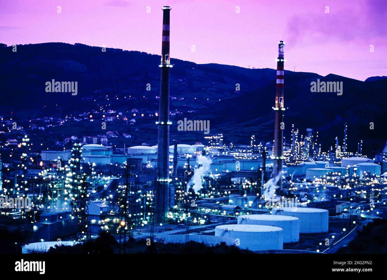 Oil refinery. Muskiz. Biscay. Spain Stock Photo - Alamy