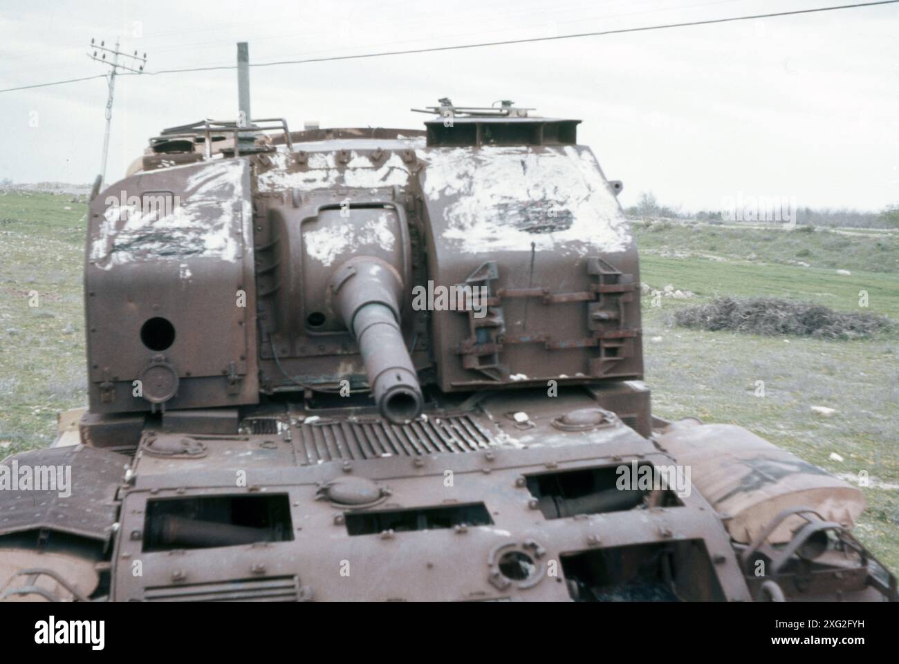 Six Day War 1967 - Jordanian armed forces destroyed M52 self propelled ...