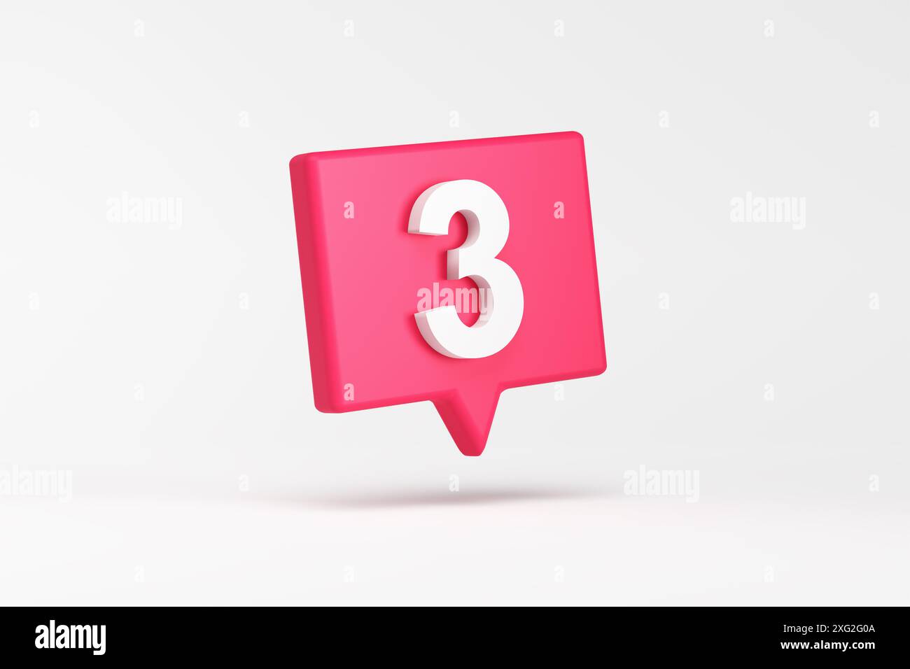 3d pink speech bubble hi-res stock photography and images - Alamy
