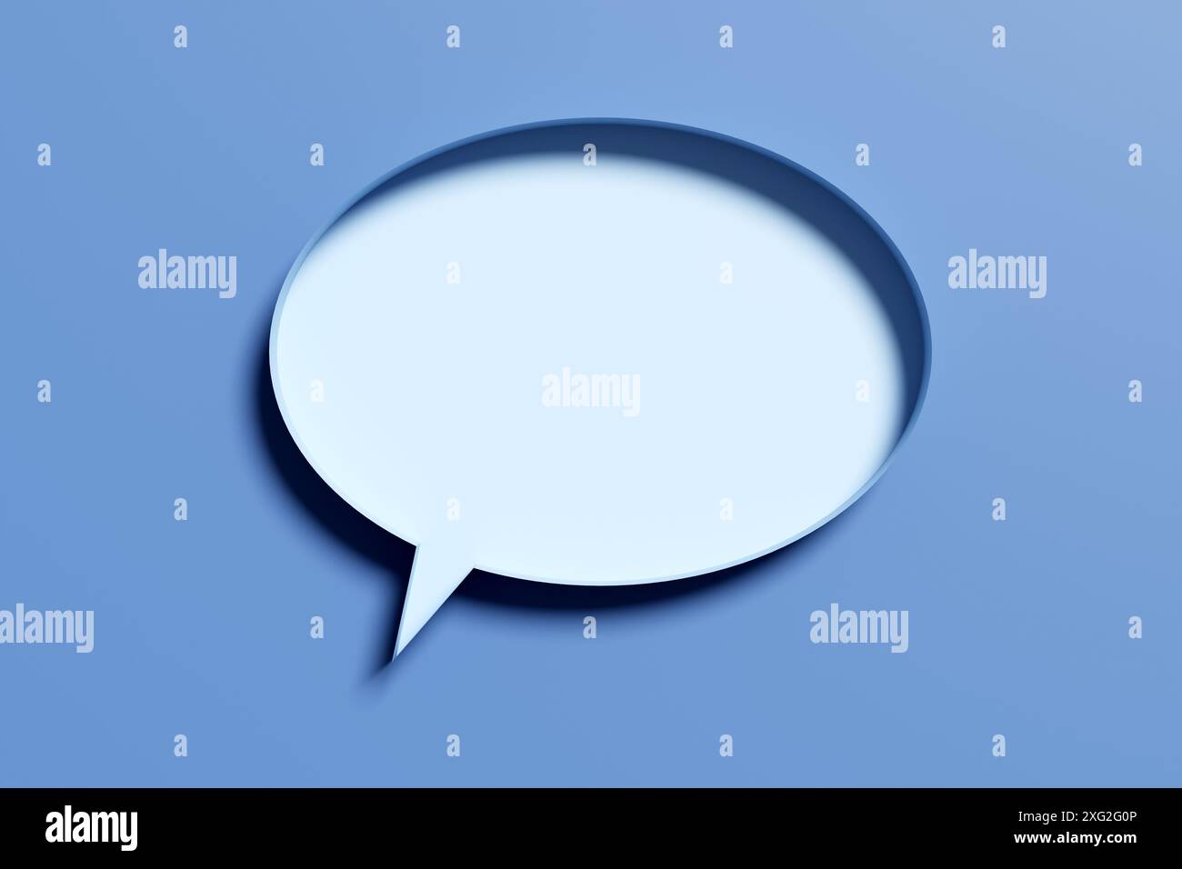 3d white people blank bubble hi-res stock photography and images - Alamy