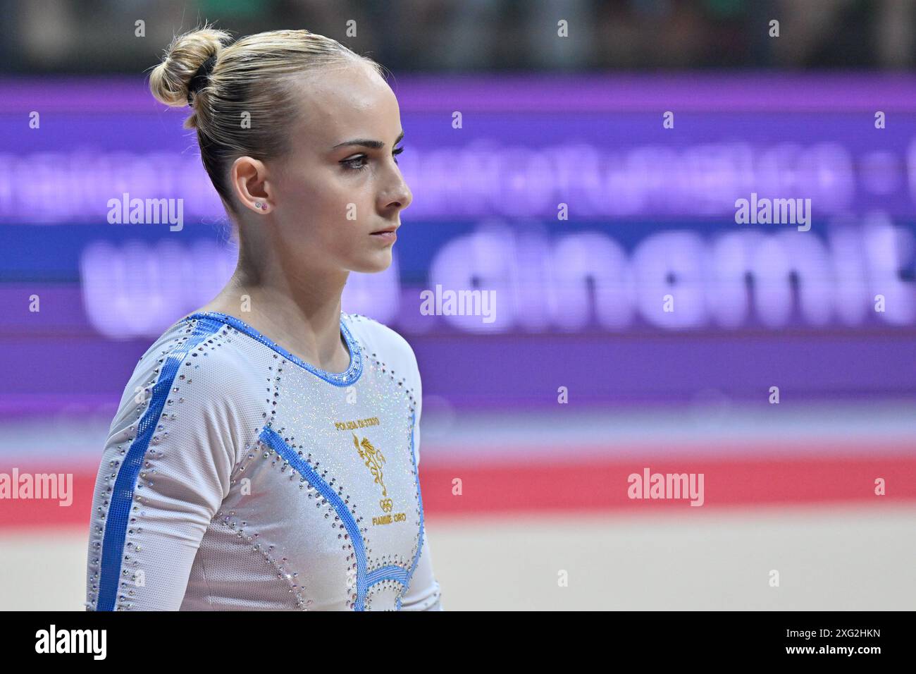 Angela Andreoli (Brixia) - during the competition with Women's Floor ...