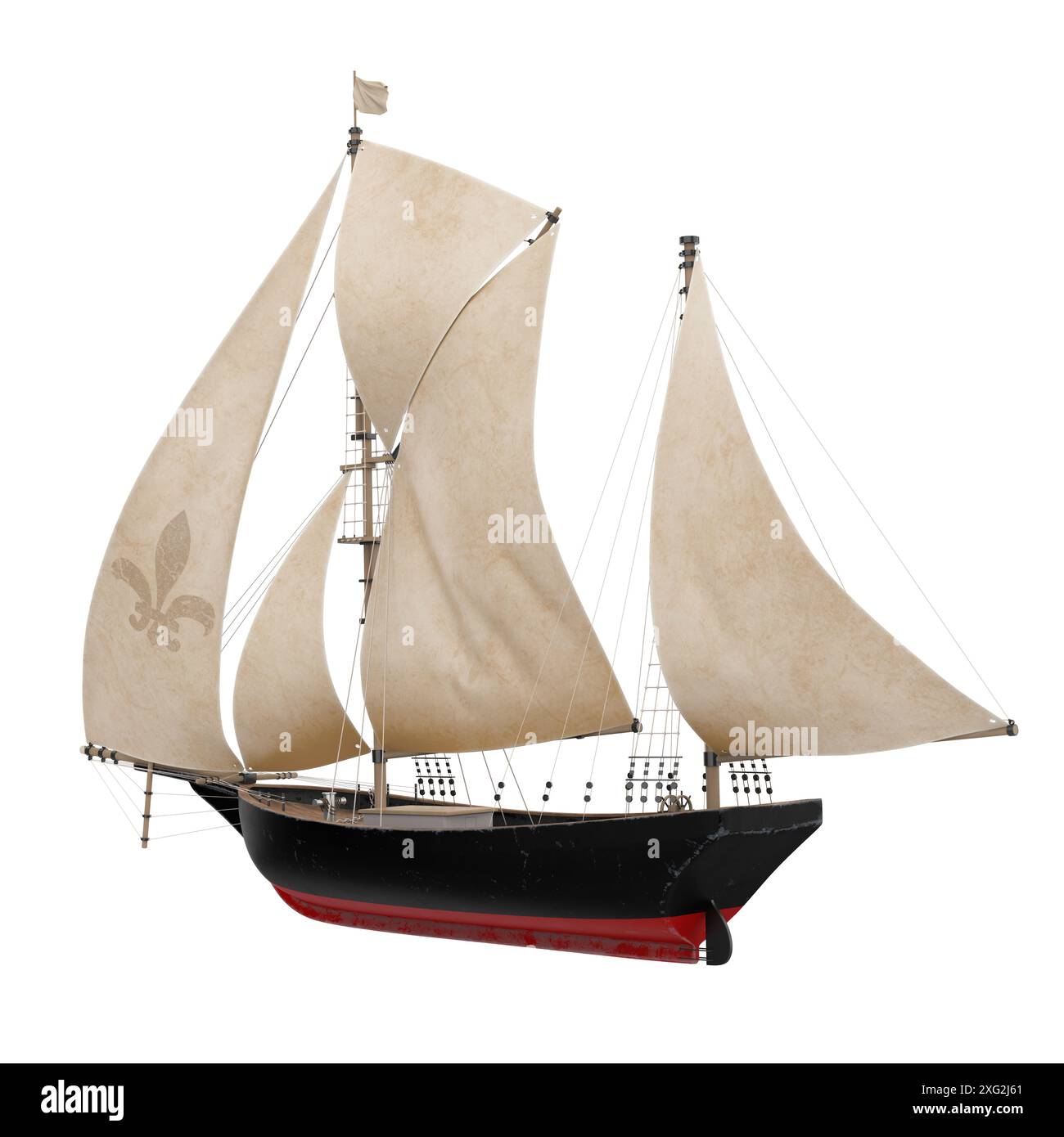 Sail Ship Isolated Stock Photo - Alamy