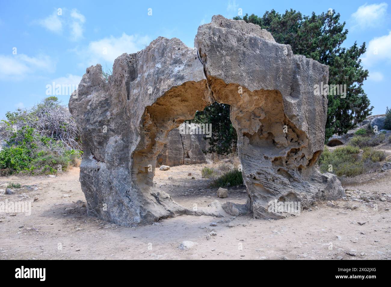 Underground passageway at the ancient Tomb of the Kings necropolis in ...