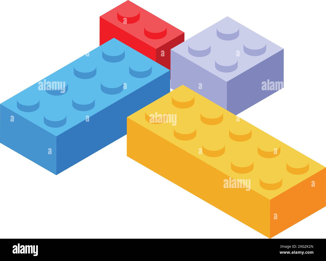 Illustration featuring colorful building blocks forming a structure ...