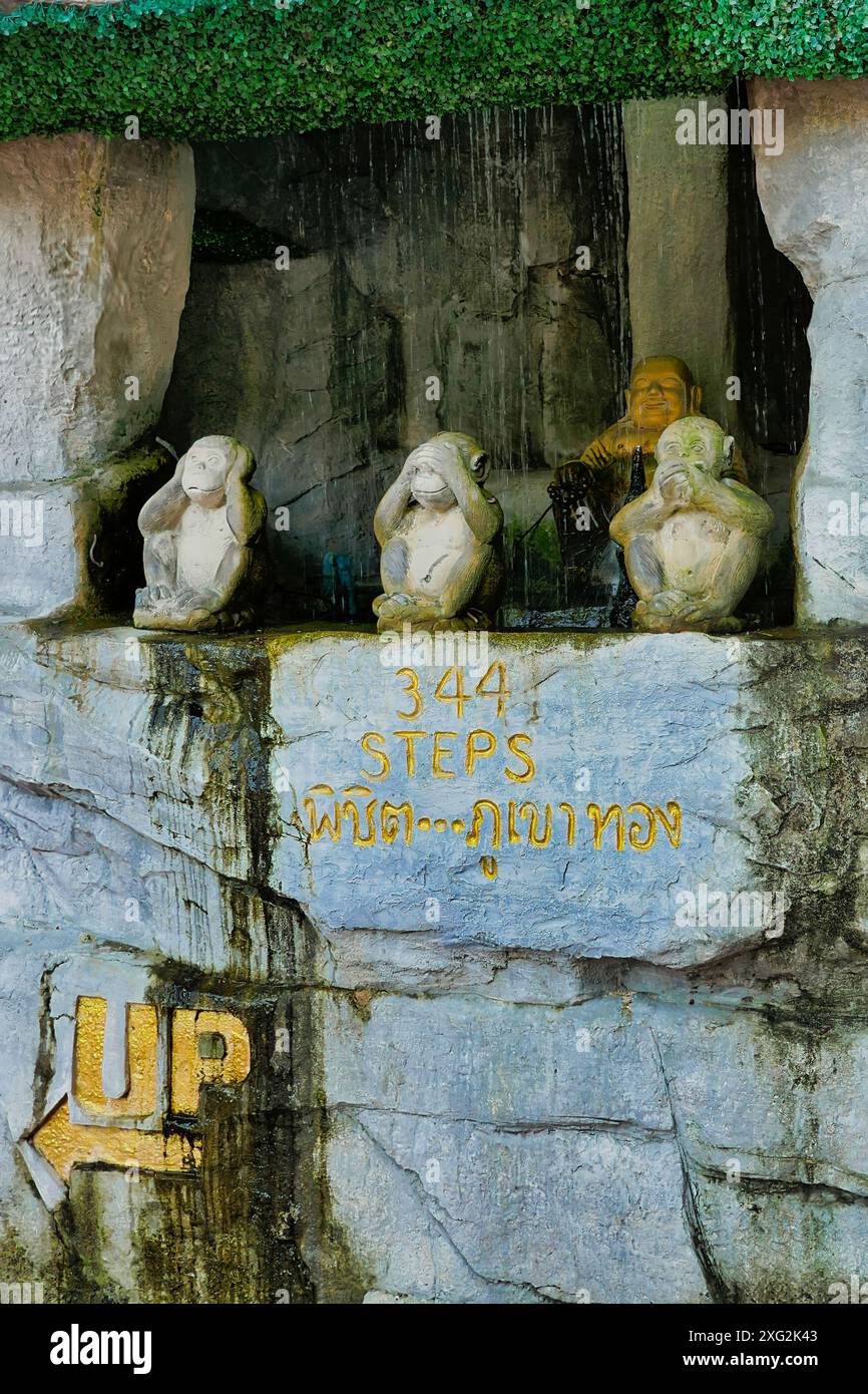 Three wise monkeys which embodying the proverbial principle -see no ...