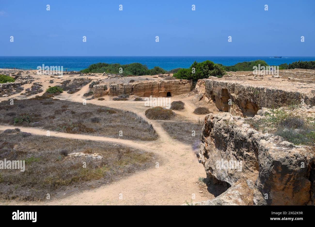 Underground passageway at the ancient Tomb of the Kings necropolis in ...
