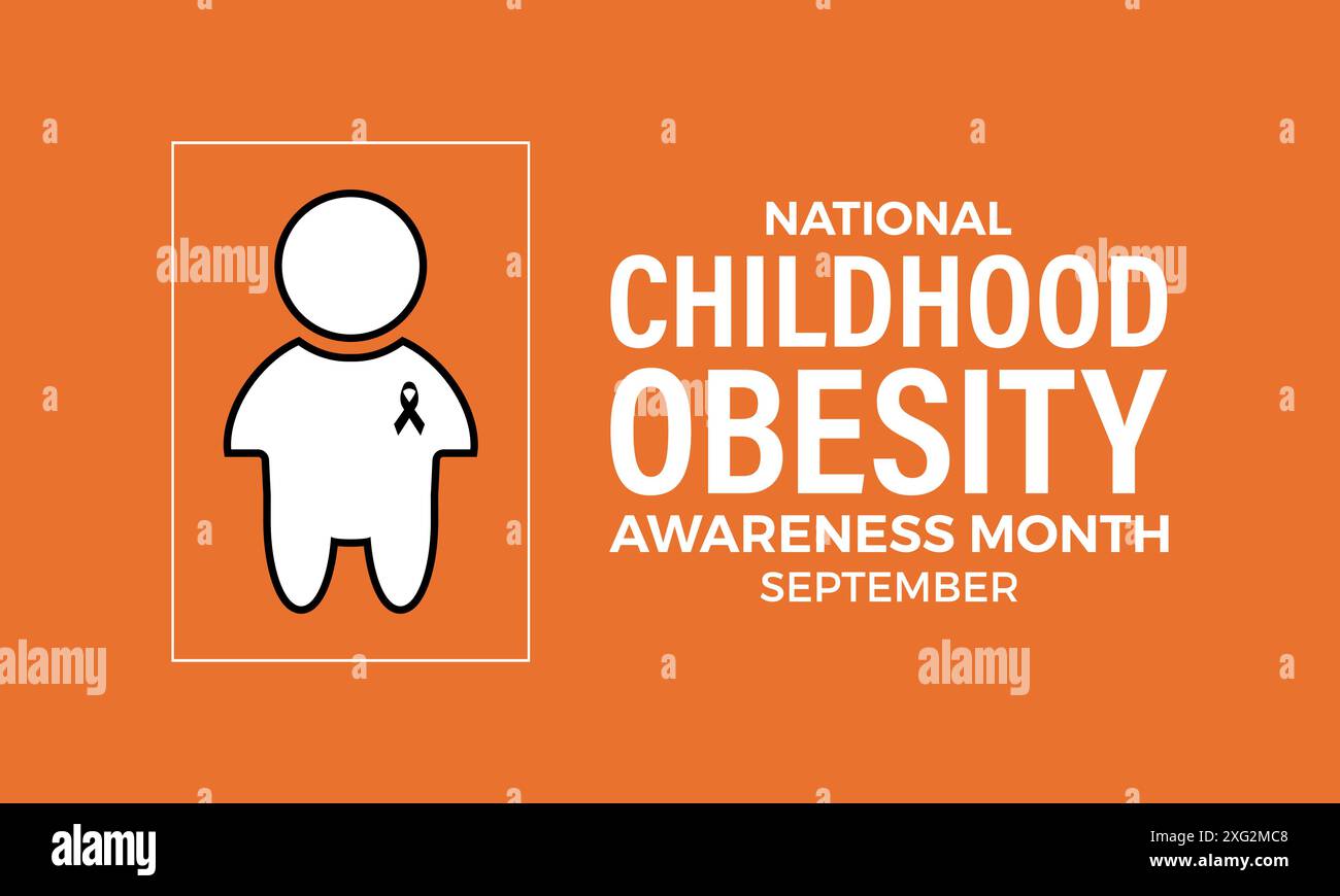 National childhood obesity awareness month Stock Vector Images - Alamy