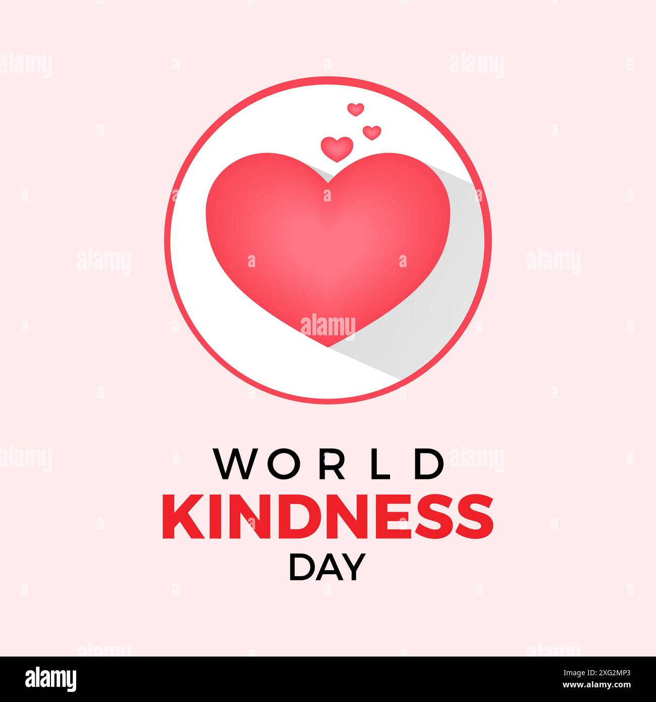 World Kindness Day. Health Care concept Greeting card, poster, Ribbon ...