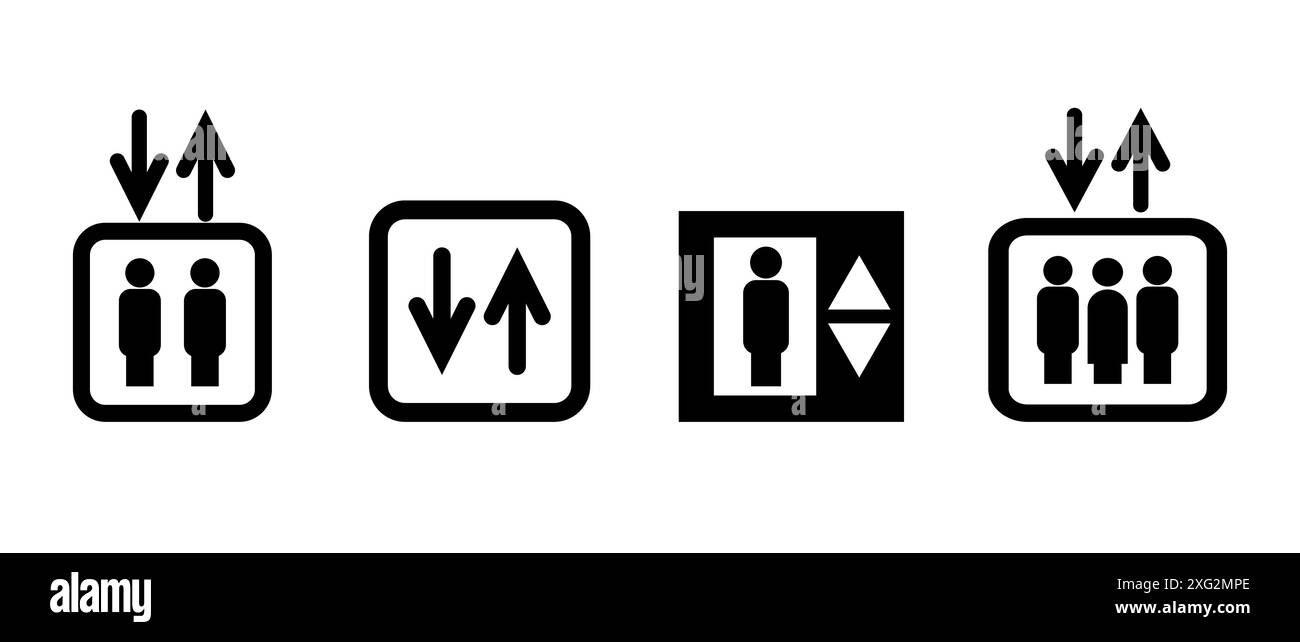 Elevator, lift icon set Stock Vector Image & Art - Alamy
