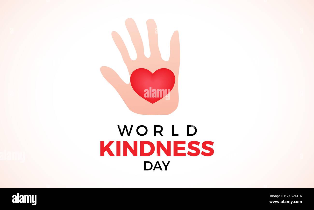 World Kindness Day. Health Care concept Greeting card, poster, Ribbon ...