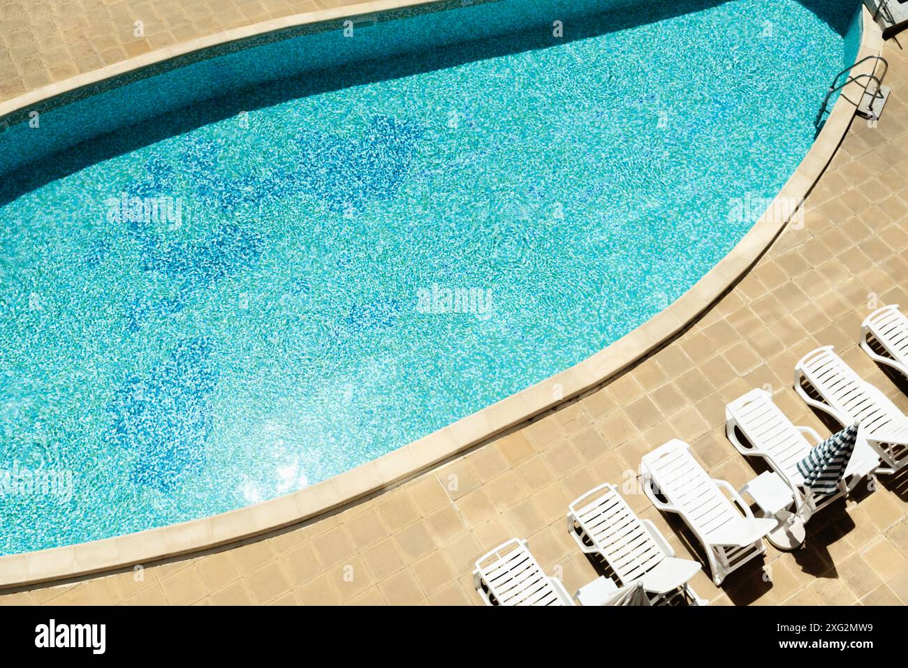 Empty hotel pool under open hi-res stock photography and images - Alamy