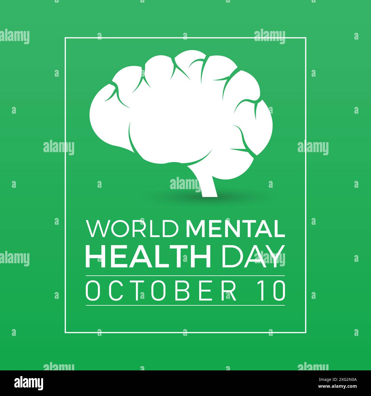 world mental health day observed on october 10. Health Care concept Greeting card, poster ...