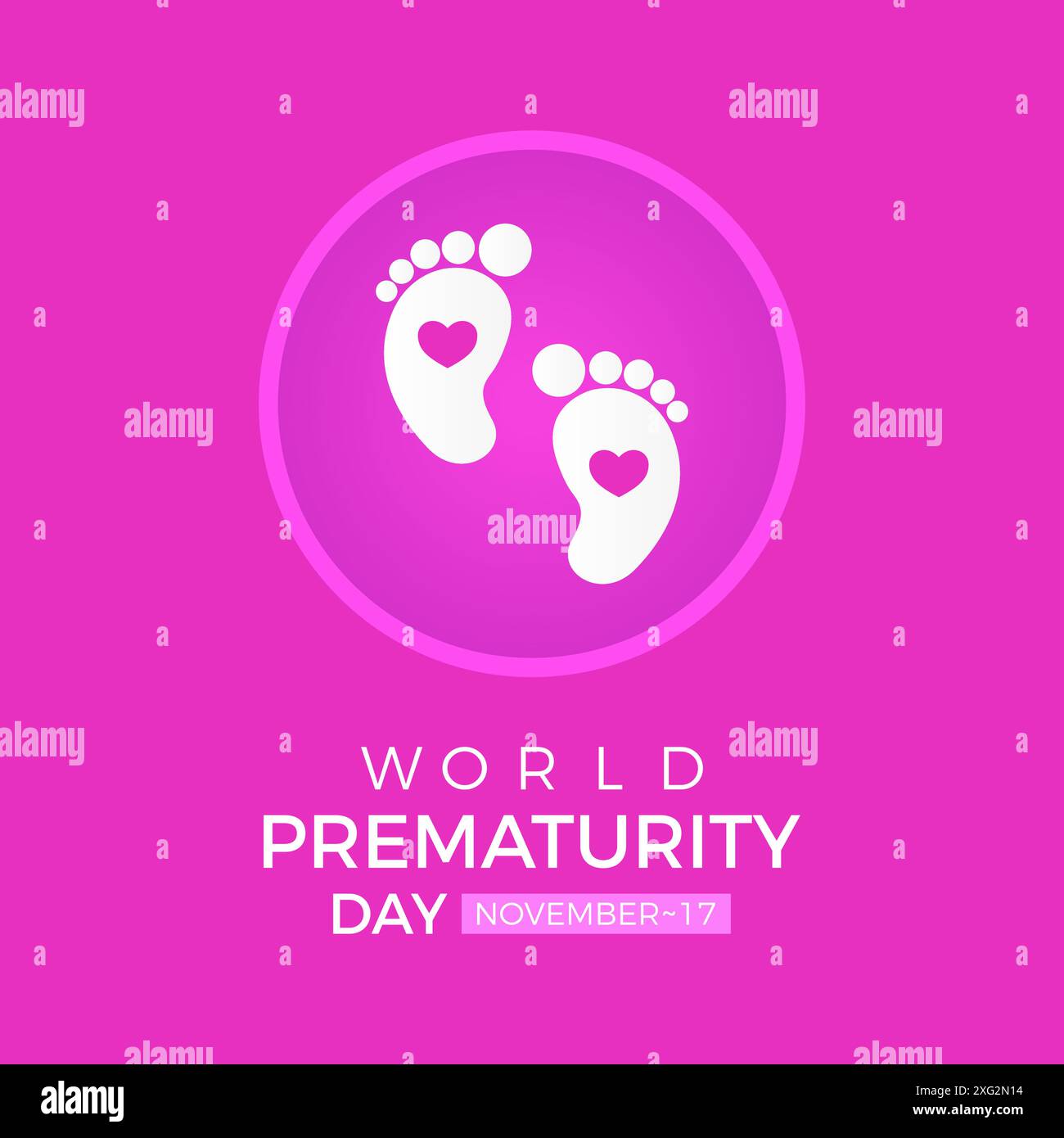world prematurity day in september. Health Care concept Greeting card ...