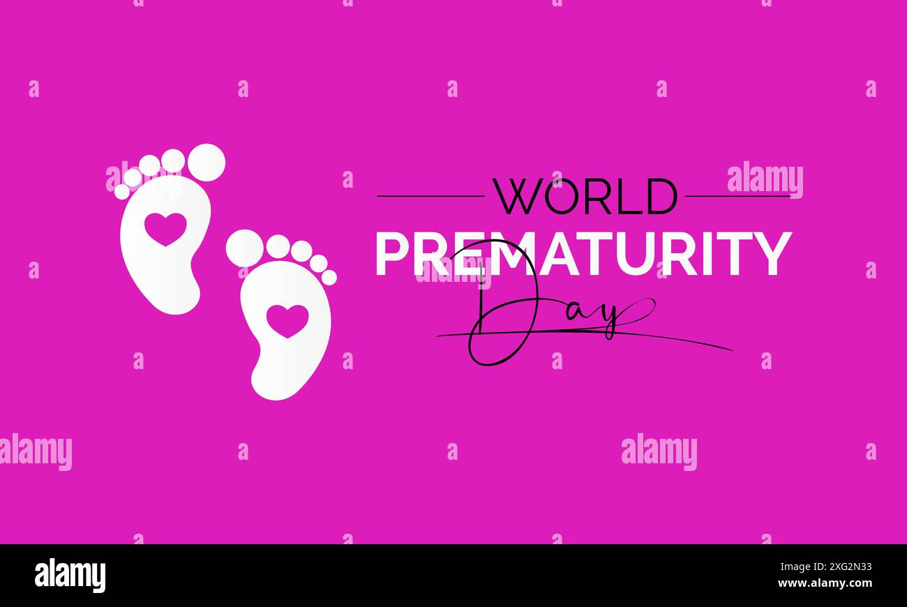 world prematurity day in september. Health Care concept Greeting card ...