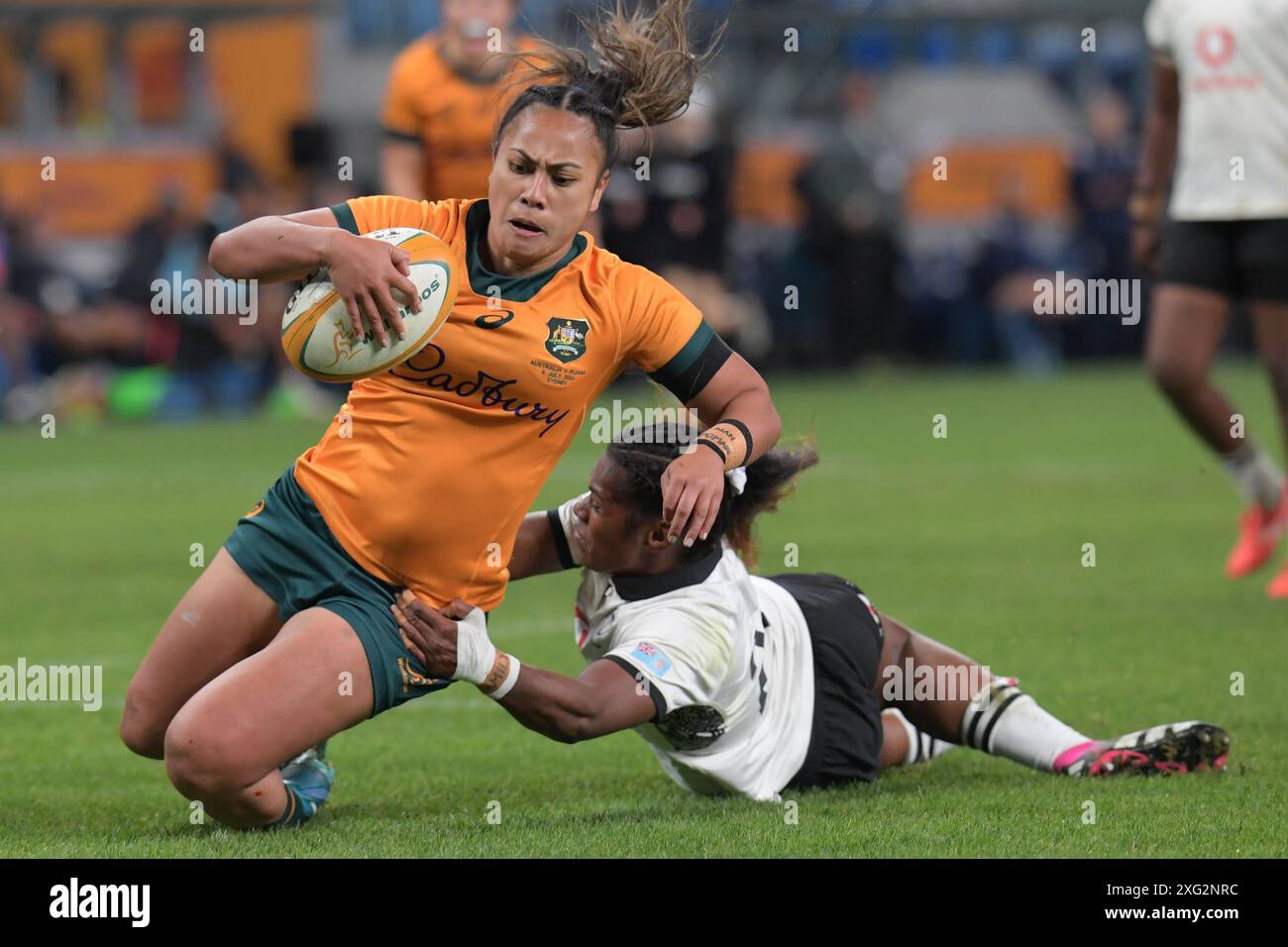 Sydney, Australia. 06th July, 2024. Trilleen Pomare (L) of Australia ...
