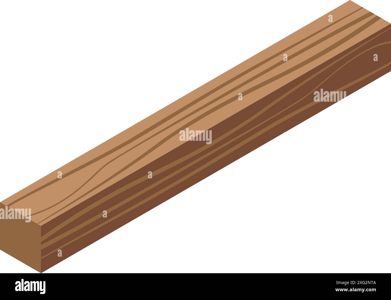 This wooden plank is ready for carpentry and construction projects ...