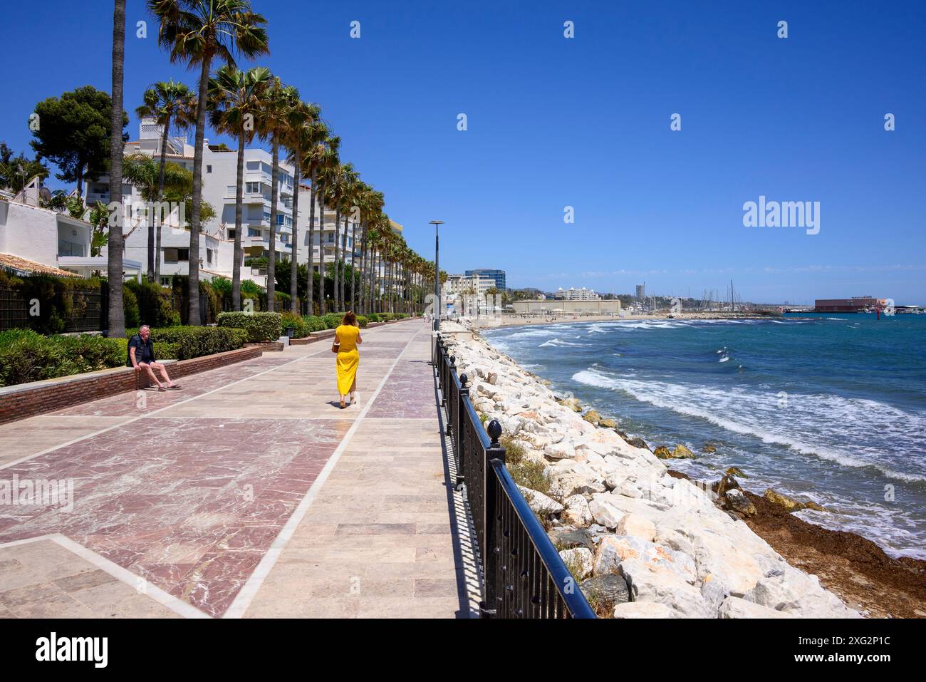 Marbella promenade hi-res stock photography and images - Alamy