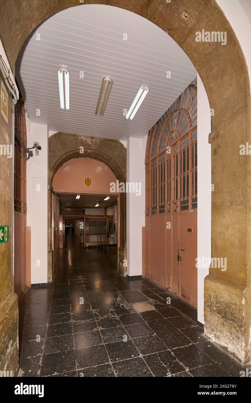 Barcelona, SPAIN - JULY 6, 2024: Image of the interior hallway of ...