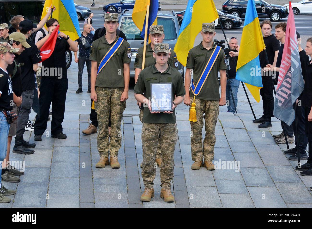 People attend funeral ceremony of a British citizen, Peter Fouche who ...